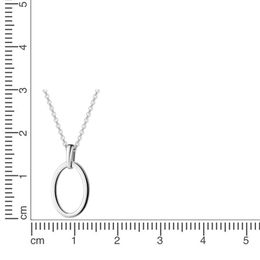 Firetti Damen Kette mit Anh&auml;nger "Geschenk Silber 925 Halsschmuck Halskette Ankerkette ovale Form", Silber 925 (Sterlingsilber), L: 45 B:
