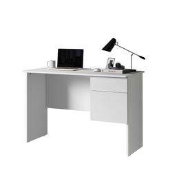 Schreibtisch Home Affaire, B:110cm H:75cm T:50cm, wei&szlig;, Jugendzimmer, Tische, "Essential, Schreibtisch, kleiner Computertisch, B&uuml;rotisch f&uuml;r B&uuml;ro",