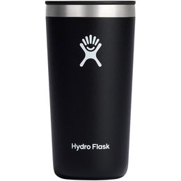 Hydro Flask Coffee-to-go-Becher "12 OZ ALL AROUND TUMBLER", 473ml, 1 Stk., schwarz, Trinkgef&auml;&szlig;e, doppelwandige TempShield -Vakuumisolierung, 350 ml