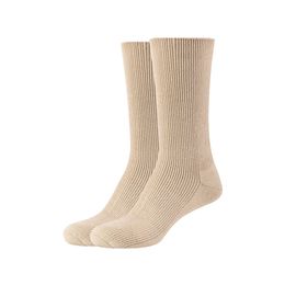s.Oliver Damen Socken "Socken 2er Pack", Gr. 43, beige, 84% Polyacryl, 15% Polyester, 1% Elasthan, uni, Socken