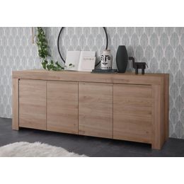 Sideboard Home Affaire, braun, Wohnzimmer, Sideboards, "Firenze", Breite 210 cm