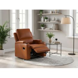 Relaxsessel OTTO HOME, B:87cm H:105cm T:94cm, braun, Polyester 40% / Polyurethane 60%, Wohnzimmer, Sessel, "Napori", TV-Sessel, Kinosessel mit