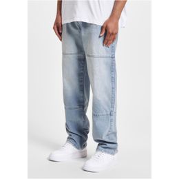 DEF Herren Bequeme Jeans "DEF DEF Matty Loose Fit Denim"light blau denim, Gr. 33, unifarben, 100% Baumwolle, Jeans