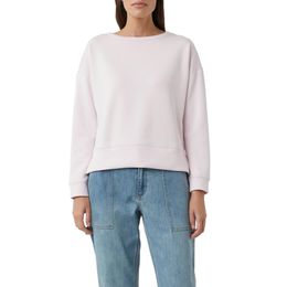 comma, Damen Sweatshirt, rosa, Gr. 34, COMMA CASUAL IDENTITY, Sweatware, Obermaterial: 49% Polyester, 45% Viskose, 6% Elasthan, Sweatshirts, unifarben,