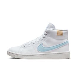 Nike Sportswear Damen Sneaker "COURT ROYALE 2 MID", Gr. 38, wei&szlig;, Leder, Textil, Schuhe