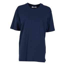 DEF Damen Langarmshirt "DEF DEF Basic T-Shirts"marineblau, Gr. S, unifarben, 100% Baumwolle, Shirts