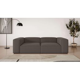 Big-Sofa OTTO HOME, B:260cm H:72cm T:130cm, braun, 100% Polyester, Sofas, "XL HAILY Modularsofa extra tief, Sitztiefe 100 cm", als Modul oder separat