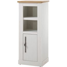 Midischrank OTTO HOME, B:50cm H:119cm T:40cm, wei&szlig;, Badezimmer, Schr&auml;nke, "WESTMINSTER, Badschrank im Landhausstil, Schrank mit Metallgriffen", in 2