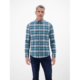 Lerros Herren Flanellhemd "Lerros Herren Flanellhemd - Klassisch. Cool. Kombinierbar."swedish blau, Gr. XXXL, 98% Baumwolle, 2% Elasthan, Hemden