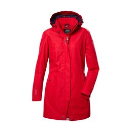 Killtec Damen Parka "KOS 44 WMN PRK", rot, Gr. 46, Oberstoff: 100% Polyester, Futter: 100% Polyester, Jacken, Wasserdichte, atmungsaktive Damenjacke