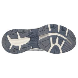 Skechers Damen Slip-On Sneaker "STAMINA SPORT", Gr. 41, silber, Lederimitat, Mesh, metallic, Schuhe, Retro Sneaker, Schn&uuml;rschuh mit Metallic-Bes&auml;tzen