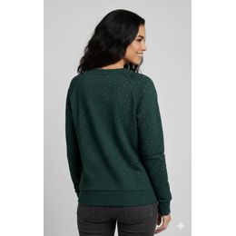 Ragwear Damen Sweatshirt "JOHANKA MULTIDOTS O", gr&uuml;n, Gr. M, bedruckt, gepunktet, Sweatware, Obermaterial: 70% Baumwolle, 30% Polyester, Sweatshirts,