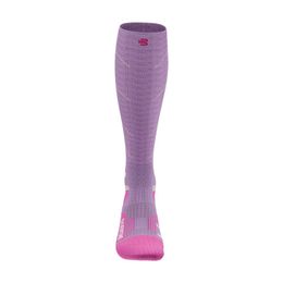 Bauerfeind Damen Sportsocken "SKI TOURING COMPRESSION SOCKS", Gr. 43lila, l, Obermaterial: 57% Polyamid, 38% Wolle, 5% Elasthan, Socken, mit