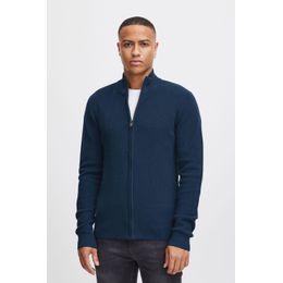 Blend Herren Strickjacke "BHCodford", blau, Gr. XXL, unifarben, Feinstrick, 100% Baumwolle, Strickjacken, Gem&uuml;tliche Strickjacke