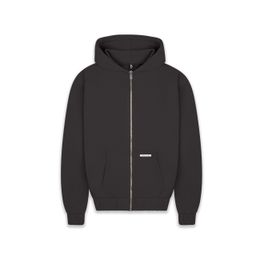 DROPSIZE Herren Sweatjacke "Dropsize Herren Super Heavy Blank Zip-Hoodie", schwarz, Gr. M, unifarben, 70% Baumwolle, 30% Polyester, Sweatjacken