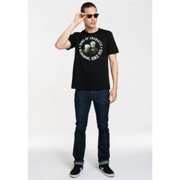 logoshirt Herren T-Shirt "Muppets - Waldorf & Statler - Sons Of Ironists", schwarz, Gr. S, bedruckt, 100% Baumwolle, Shirts, mit coolem Print