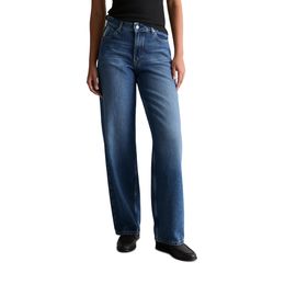 Marc O'Polo Damen Weite Jeans "aus Lyocell-Mix ohne Stretch", blau, Gr. 29, MARC O'POLO DENIM, unifarben, Obermaterial: 80% Lyocell, 20% Baumwolle, Jeans
