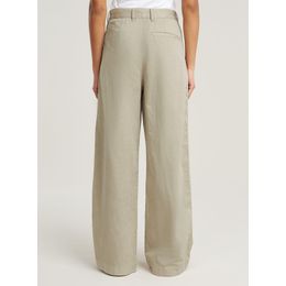 G-Star Raw G-STAR Damen Chinohose "Hose Fluid mit weitem Bein", beige, Gr. 24, Obermaterial: 72% Baumwolle, 28% Leinen, Hosen