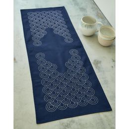 Tischl&auml;ufer - Sashiko Blau III