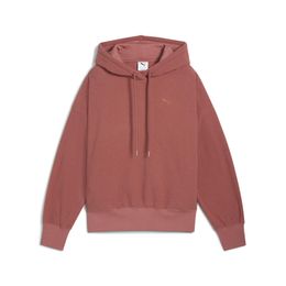 Puma Damen Hoodie "HER Oversized Winterized Hoodie Damen"exotic rot, Gr. XXS, Obermaterial: 100% Polyester; Kapuzenfutter: 100% Baumwolle; Rippe: 97%