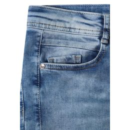 Comfort-fit-Jeans Cecil, Damen, Gr. 30, L&auml;nge 30, light blau washed, Jeans, 77% Baumwolle, 20% Polyester, 3% Elasthan, unifarben, kn&ouml;chellang, Jeans, Middle Waist