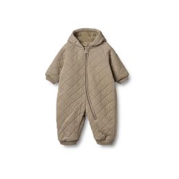 Wheat M&auml;dchen Jumpsuit "Wheat Thermoanzug Kuscheln"beige stone, Gr. 74, unifarben, 100% Polyester (Recycelt), Overalls
