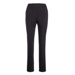 GOLDNER Damen Schlupfhose "Baumwollhose mit Dehnbund", schwarz, Casual, Gr. 40, Obermaterial: 98% Baumwolle CO. 2% Elasthan EL., Hosen, keine/nicht