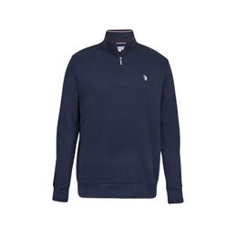 U.S. Polo Assn. Pullover 'UMKurt' Herren Gr&ouml;&szlig;e XL saphir / blutrot / wei&szlig;