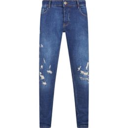 2Y Premium Herren Bequeme Jeans "2Y Premium Herren 2Y Skinny Fit Jeans", blau, Gr. 40, unifarben, 97% Baumwolle, 3% Elasthan, Jeans