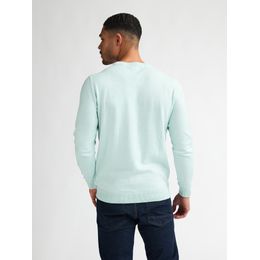 Rundhalspullover PETROL INDUSTRIES, Herren, Gr. L (40), cool mint, Strick, Obermaterial: 50% Baumwolle, 50% Polyacryl, regular fit h&uuml;ftbedeckend, Rundhals, B&uuml;ndchen, Pullover Rundhalspullover, Materialmix mit Baumwollanteil
