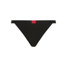 String HUGO UNDERWEAR "Signature", Damen, Gr. XL, schwarz, Jersey, Obermaterial: 90% Modal, 10% Elasthan, unifarben, k&ouml;rpernah, Unterhosen String