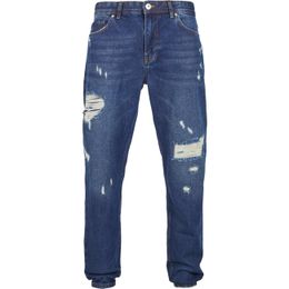 2Y STUDIOS Herren Bequeme Jeans "2Y Studios Herren 2Y Boyfriend Fit Jeans"blau, Gr. 33, unifarben, 97% Baumwolle, 3% Elasthan, Jeans
