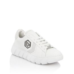 Sneaker Philipp Plein "Hexagon", Herren, Gr. 44, Normalschaft, 01, wei&szlig;, Schuhe Sneaker
