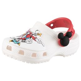Crocs Kinder Clog "Toddler Mickey and Friends Classic Clog", Gr. 24wei&szlig; multi, Croslite , kontrastfarbene Details, Schuhe, Hausschuh mit buntem Motiv