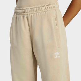 Damen Sporthose "ESSENTIALS FRENCH TERRY, REGUL&Auml;R MIT B&Uuml;NDCHEN"stone khaki, normal, gr., Gr. XS, adidas originals, Obermaterial: 100% Baumwolle, Hosen