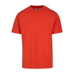 DEF Damen Langarmshirt "DEF DEF Basic T-Shirts"cherry tomato, Gr. S, unifarben, 100% Baumwolle, Shirts