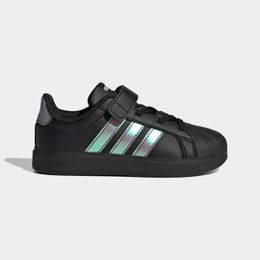M&auml;dchen Sneaker "STREETTALK KIDS", adidas Sportswear, Gr. 34, schwarz, Synthetik, Schuhe, inspiriert vom Design des adidas superstar, f&uuml;r Kinder
