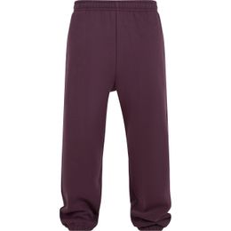 Urban Classics Herren Jogginghose "Urban Classics Fluffy Sweatpants"plumlila, Gr. XS, unifarben, 70% Baumwolle, 30% Polyester, Hosen