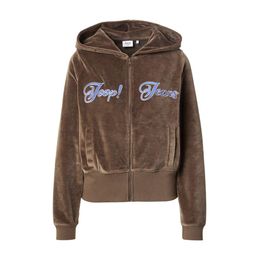 JOOP! Jeans Zip-Up Hoodie 'Torina' female Brown size XL