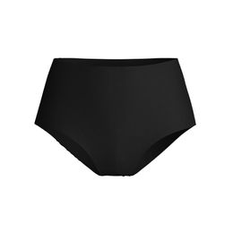 Calida Damen High-Waist-Slip "Natural Skin", Gr. XSschwarz c2c, Interlock, Obermaterial: 83% Modal (TENCEL ), 17% Elasthan, Unterhosen, mit hohem