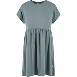 Urban Classics Damen Shirtkleid "Urban Classics Damen Ladies Organic Empire Valance Tee Dress"paleleaf, Gr. XS, unifarben, 100% Baumwolle, Kleider