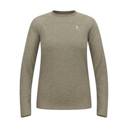 Odlo Essential Seamless T-Shirt Crew Neck l/s Bekleidung Damen braun