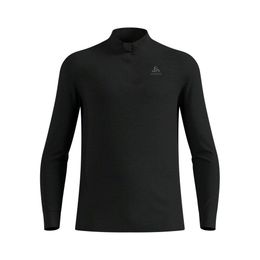 Odlo Merino 200 BL Top turtle Neck l/s Half Zip Bekleidung Herren schwarz