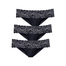 Vivance Brasil-Slip (3 Stck.) Damen Gr&ouml;&szlig;e XL schwarz