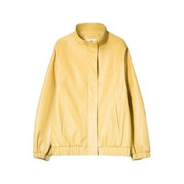 Bershka Between-Season Jacket female Yellow size XS/S