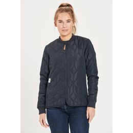 WEATHER REPORT Damen Outdoorjacke "Piper", blau, Gr. 36, kariert, 100% Polyester, Jacken, mit elastischen B&uuml;ndchen