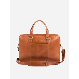 Negotia Leather Laptop Bag 'Sorel' male Brown size 40 cm x 30 cm x 9cm