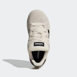M&auml;dchen Sneaker "GRAND COURT 00S", adidas Sportswear, Gr. 38,5, wei&szlig;, Leder, Synthetik, Schuhe, Design auf den Spuren des adidas Campus 00, f&uuml;r
