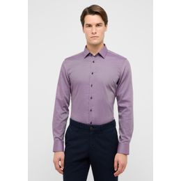 Eterna Herren Langarmhemd "SLIM FIT"aubergine, Gr. 40, 100% Baumwolle, Hemden, NON IRON (b&uuml;gelfrei)