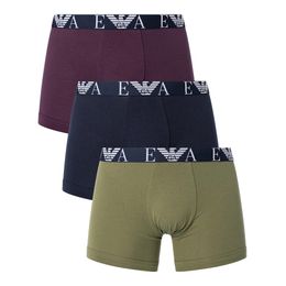 Emporio Armani Boxershorts Herren Gr&ouml;&szlig;e XL oliv / weinrot / schwarz / wei&szlig;